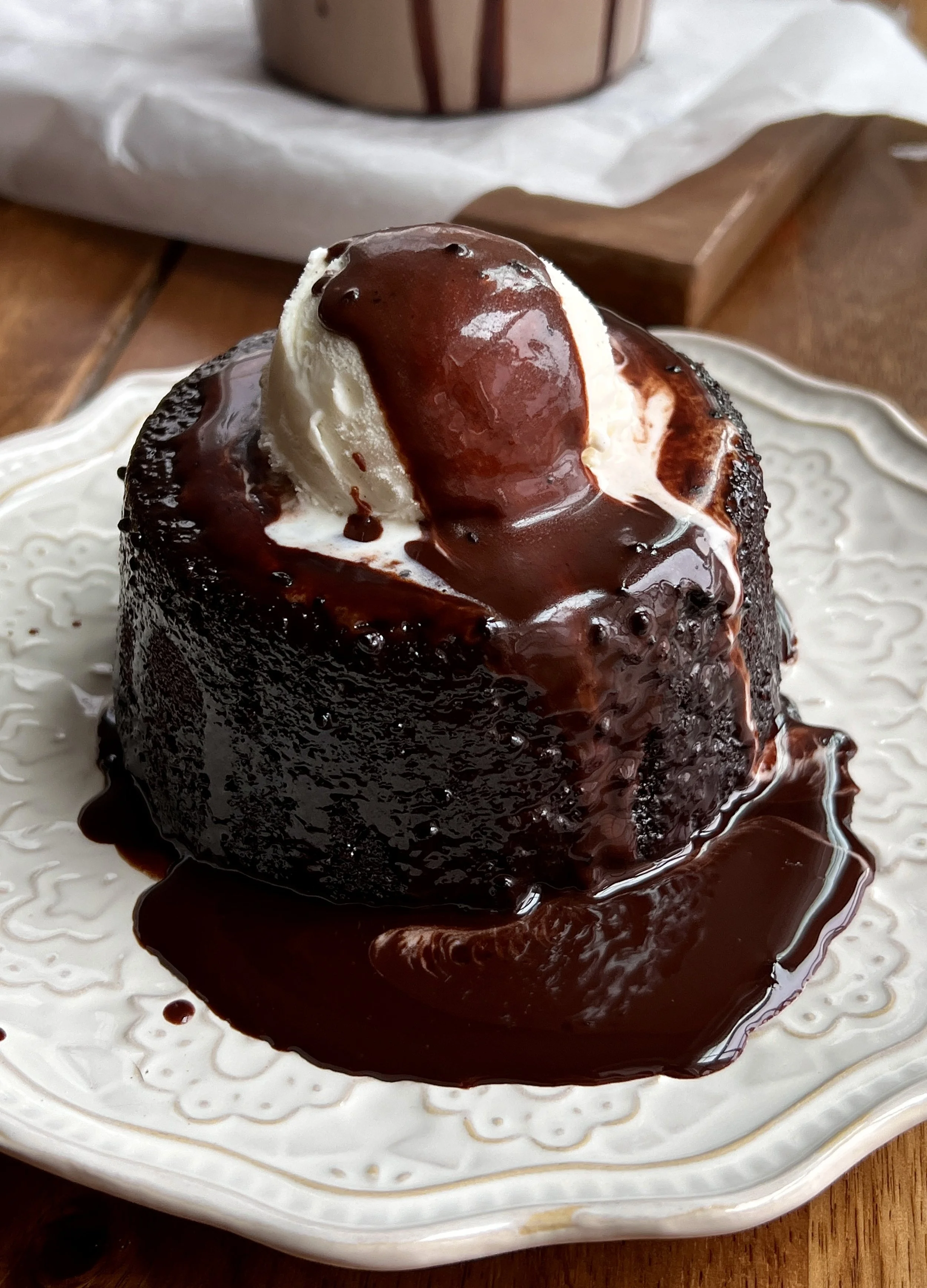 Chocolate Sticky Toffee Puddings for Two — Well Made by Kiley