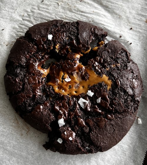 Giant Double Chocolate Chip Biscoff Cookies (For Two) — Well Made by Kiley