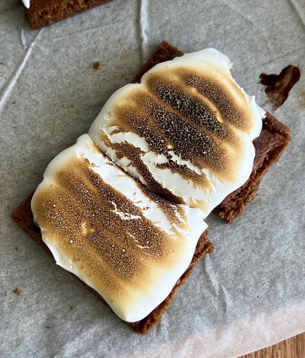 Open-Faced S’mores w/ Sourdough Graham Crackers — Well Made by Kiley