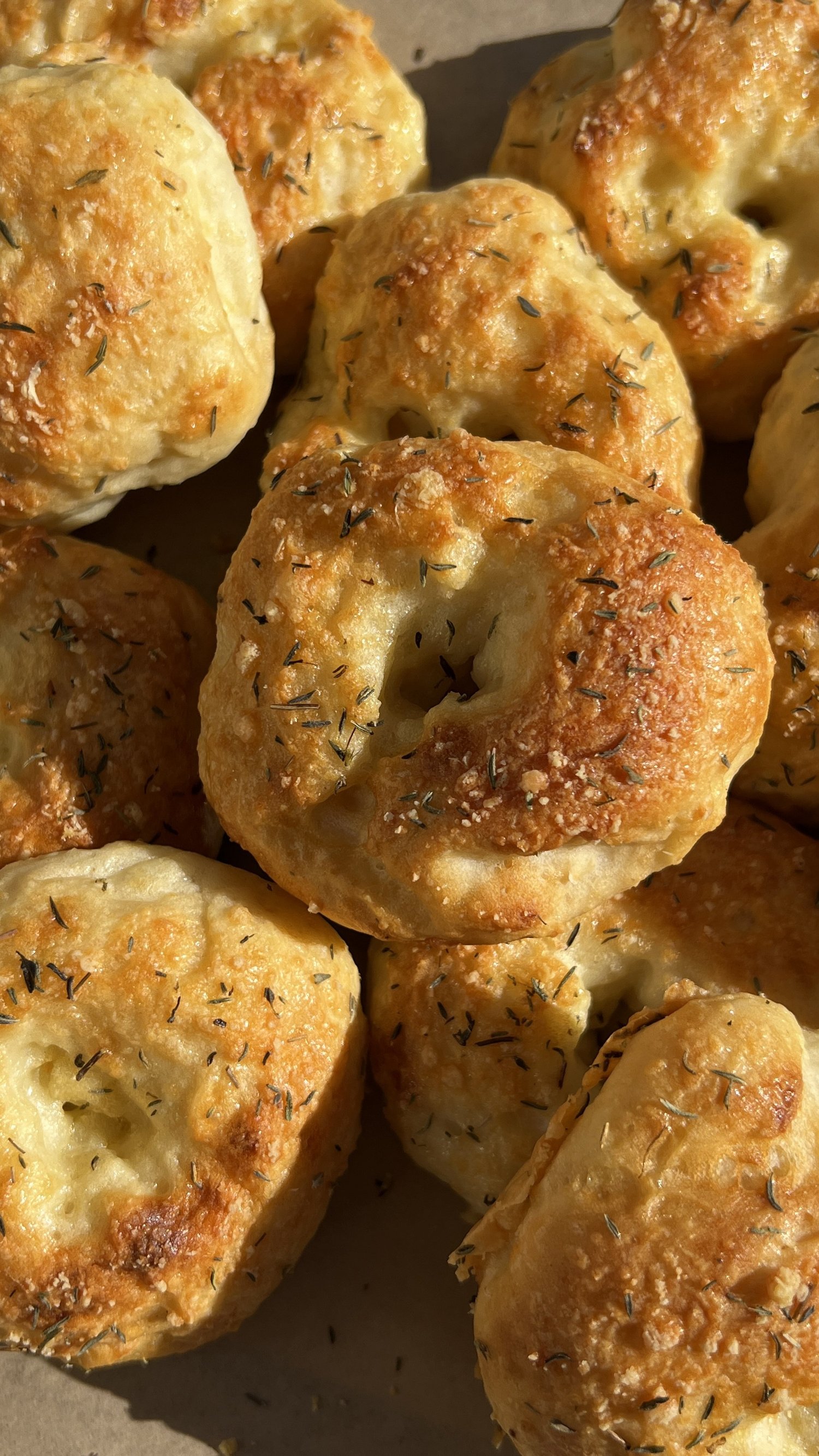 Parmesan Mini Bagels — Well Made by Kiley
