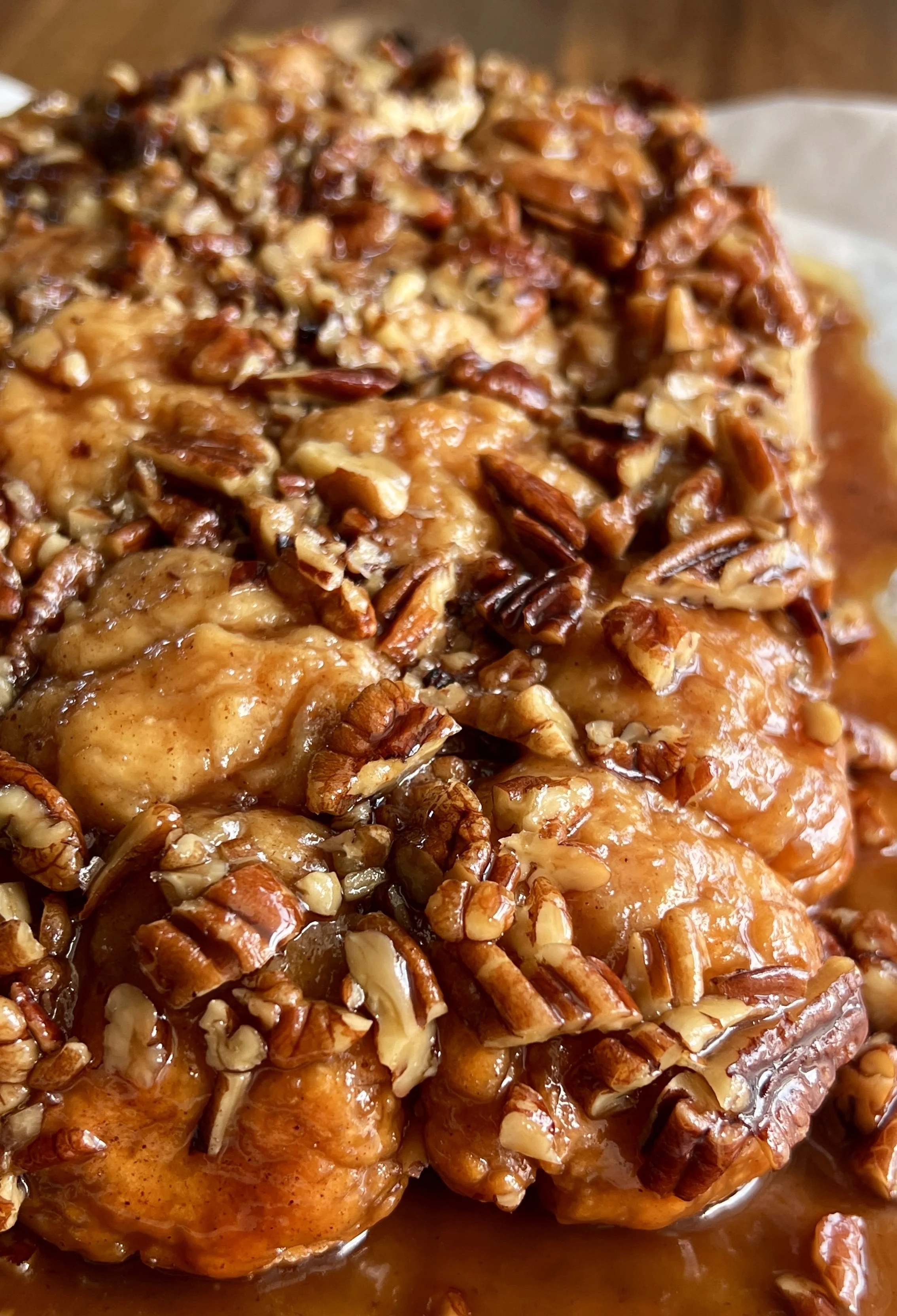 Sticky Pecan Caramel Monkey Bread — Well Made by Kiley