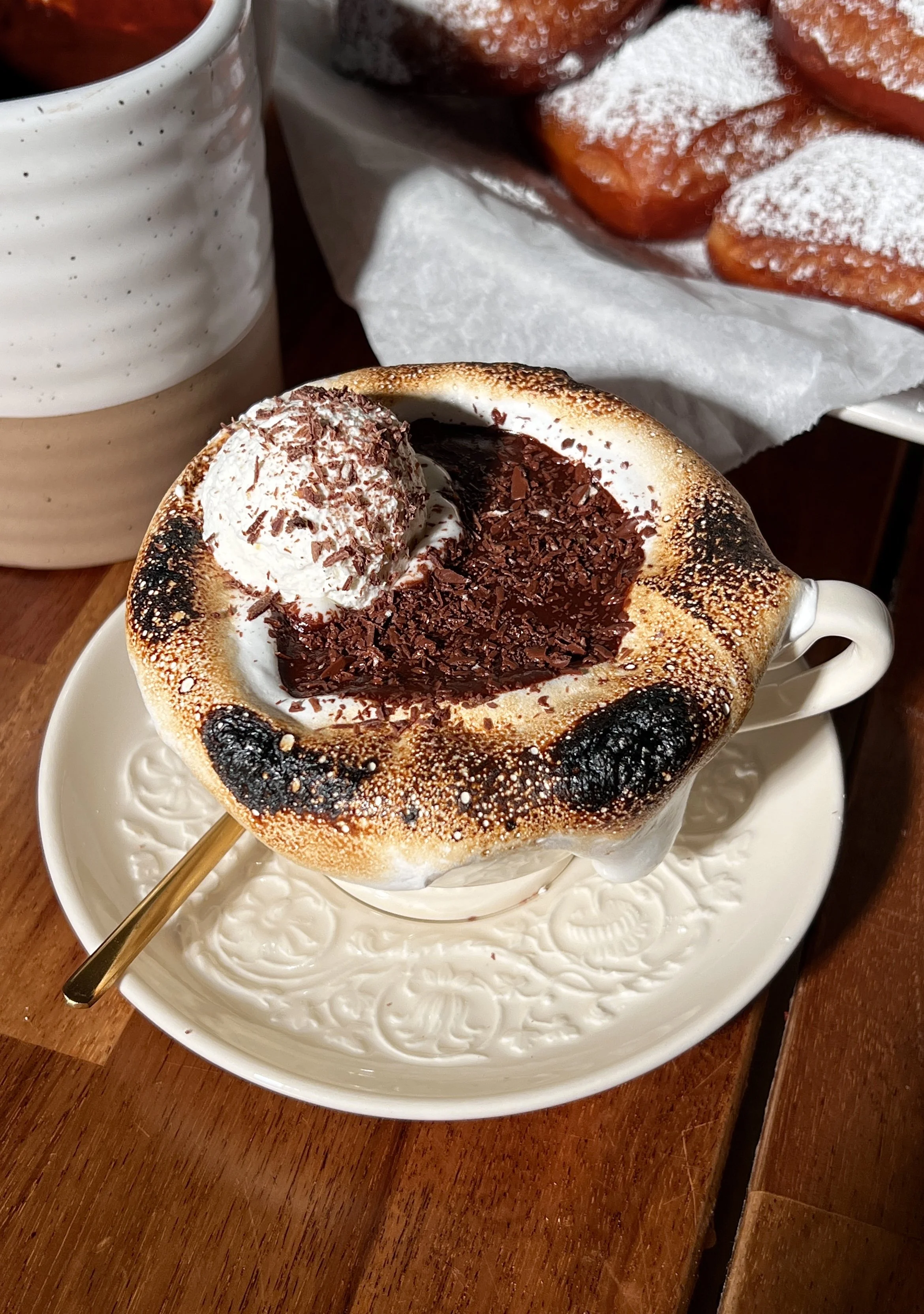 Homemade Beignets with French Hot Chocolate — Well Made by Kiley