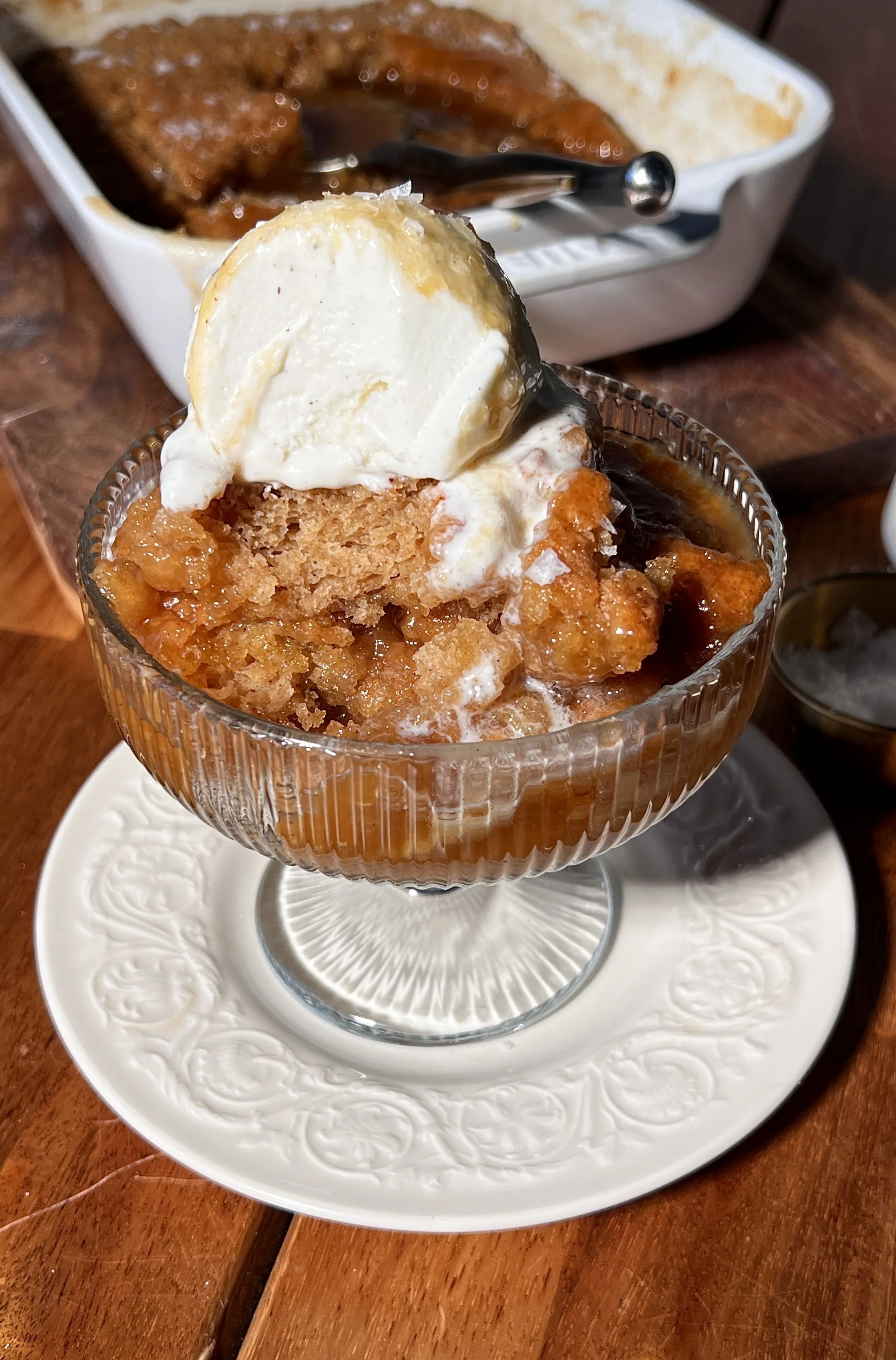 Salted Maple Pudding Cake — Well Made by Kiley