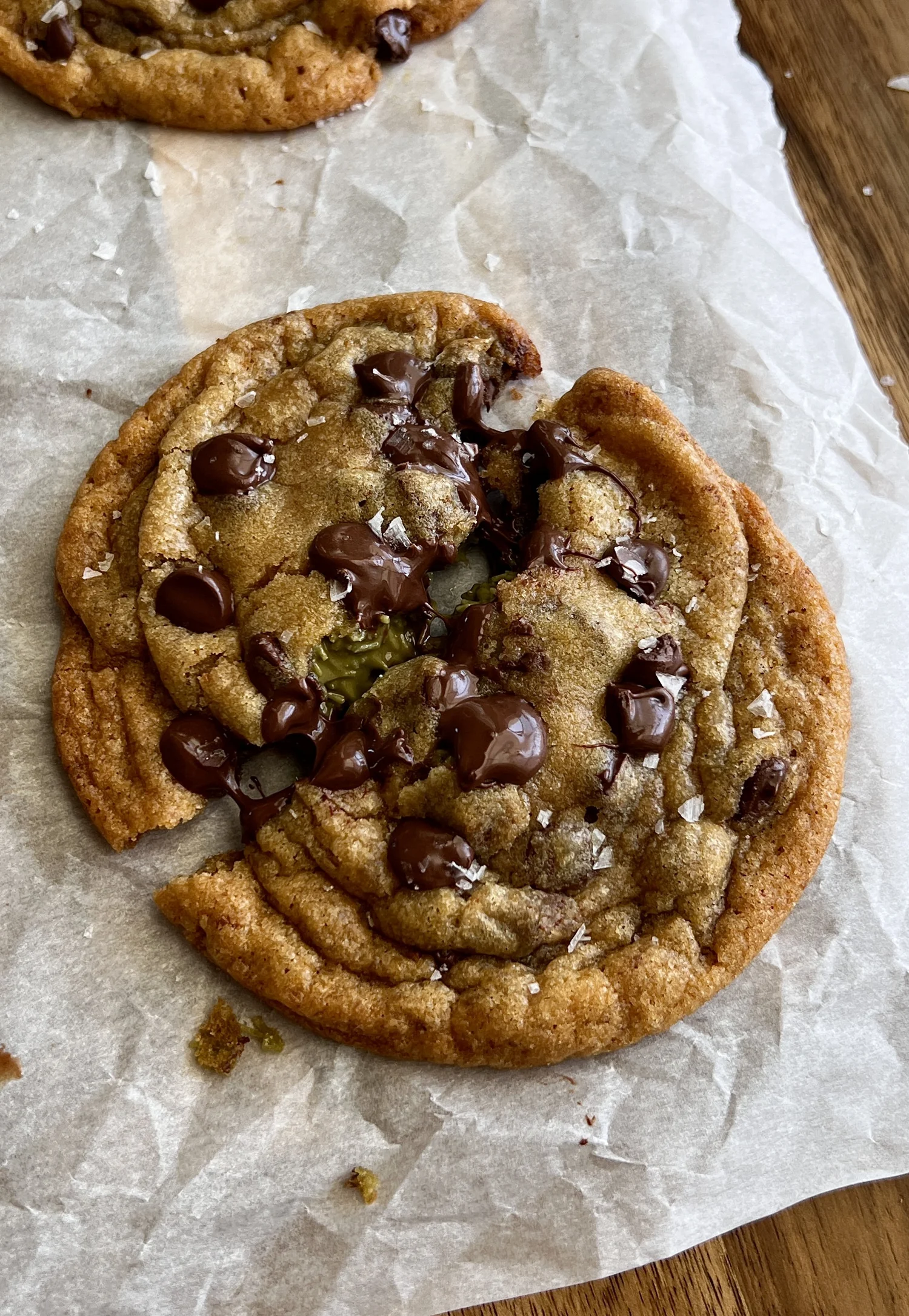 Brown Butter Dubai Chocolate Chip Cookies — Well Made by Kiley