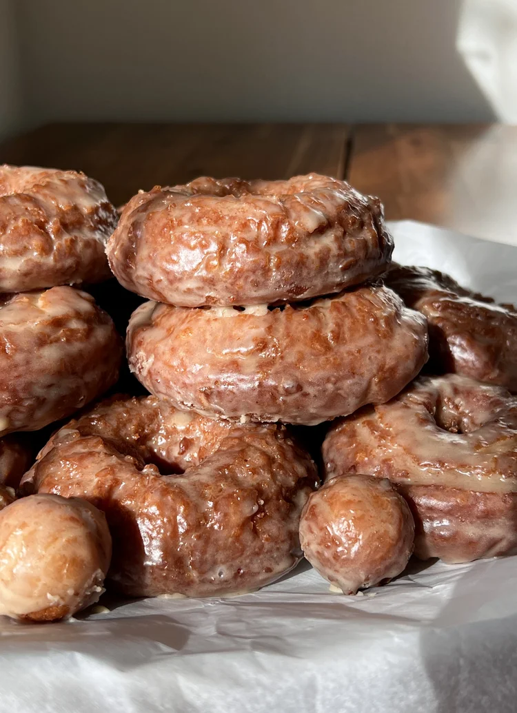 Old-Fashioned Sweet Potato Donuts with Salted Brown Butter Honey Glaze ...