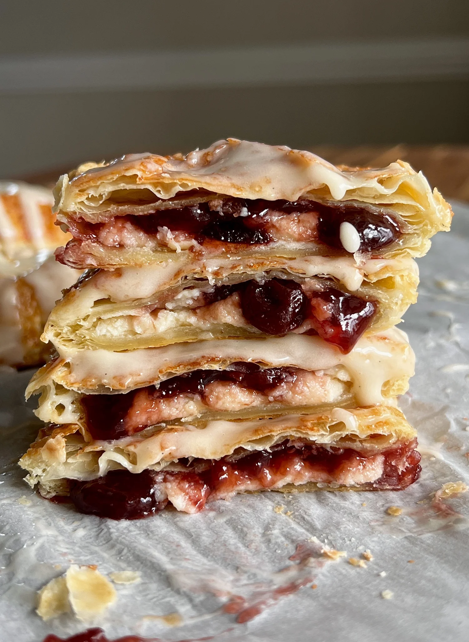 Black Cherry Cheesecake Toaster Strudels — Well Made by Kiley