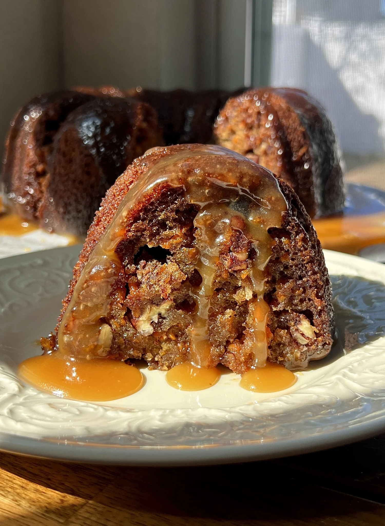 Brown Butter Carrot Sticky Toffee Pudding Bundt Cake — Well Made by Kiley