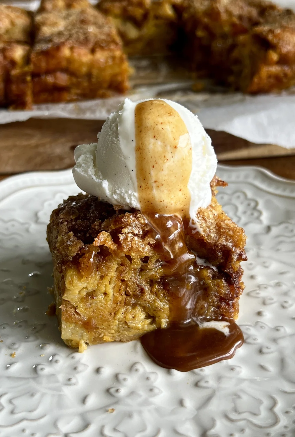 Pumpkin Churro Croissant Bread Pudding — Well Made by Kiley