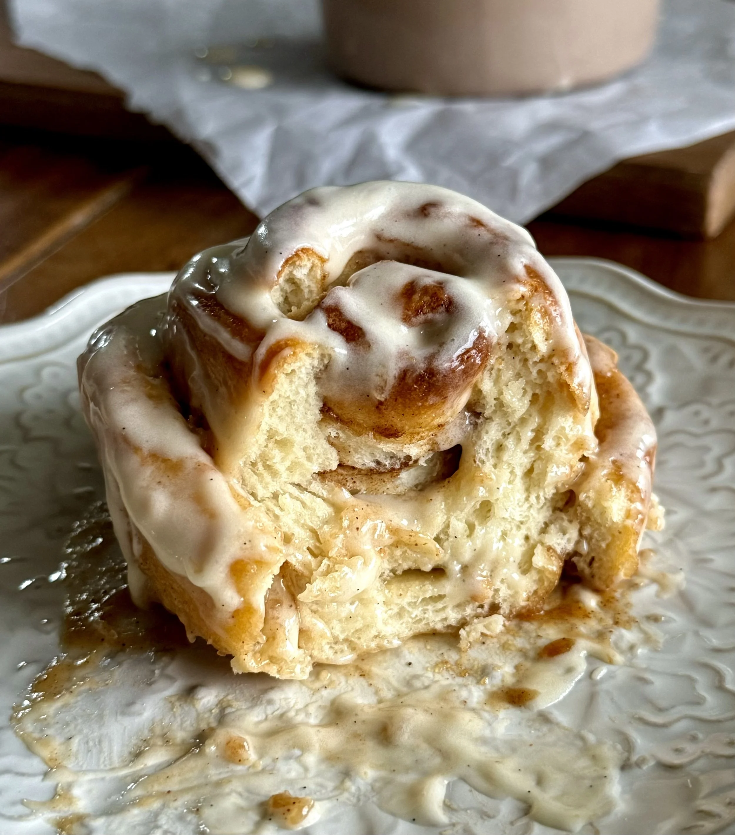 Maple Apple Butter Cinnamon Rolls for Two — Well Made by Kiley