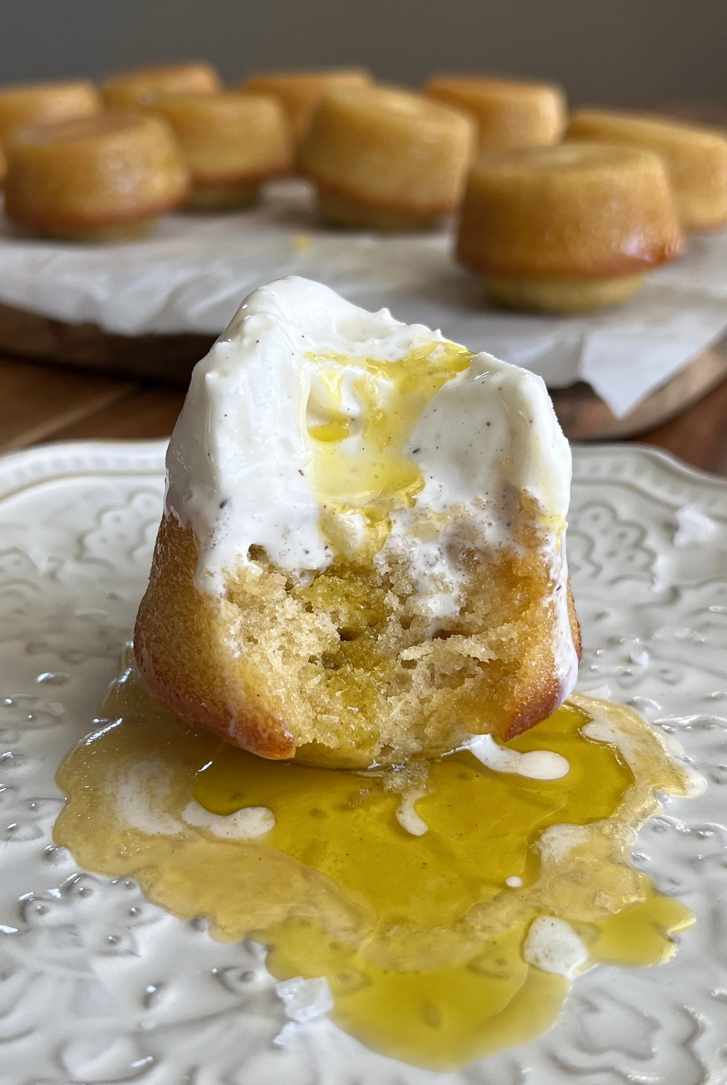 Mini Warm Butter Almond Cakes — Well Made by Kiley