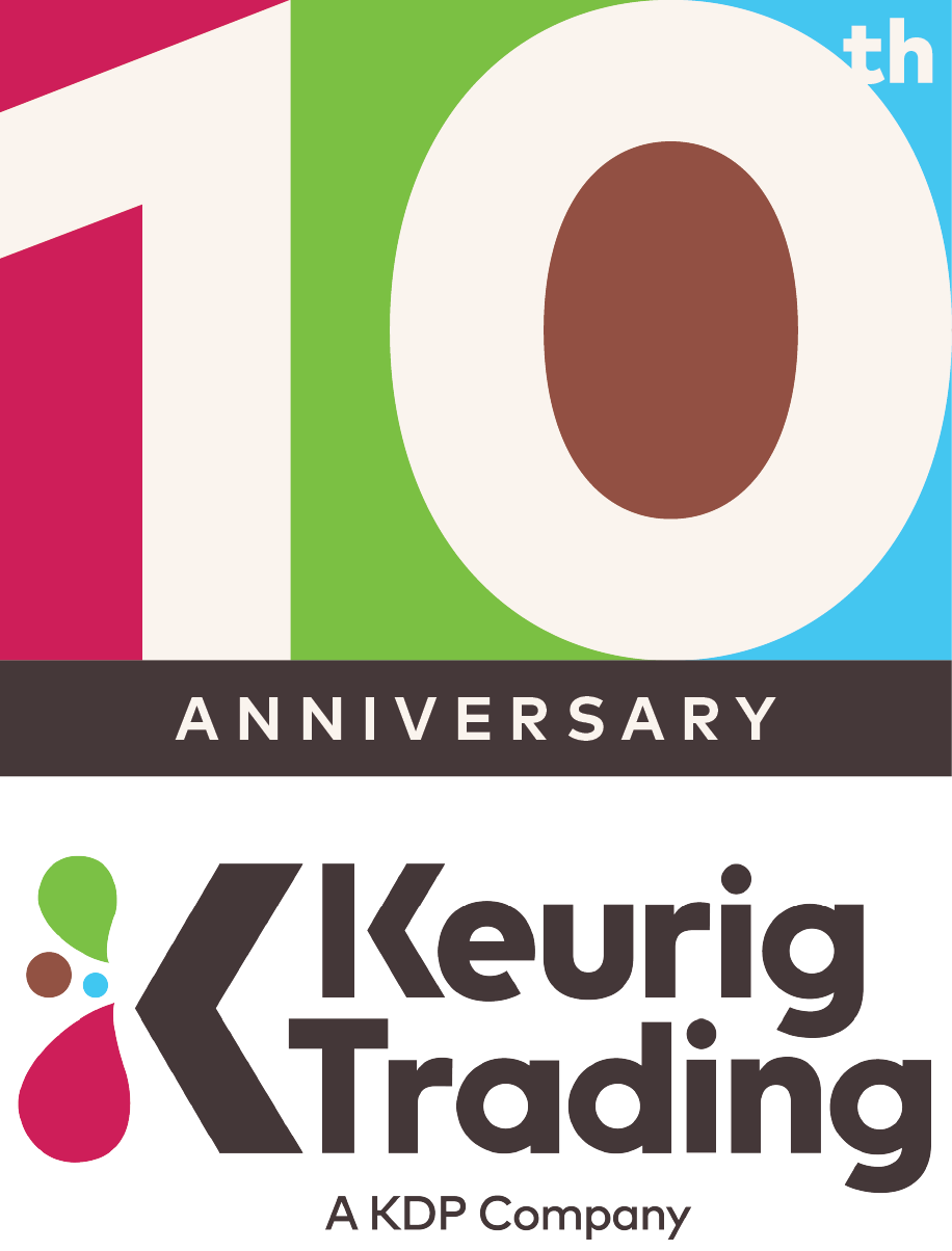 Keurig Trading 10th Anniversary Logo — unorthodox creative.