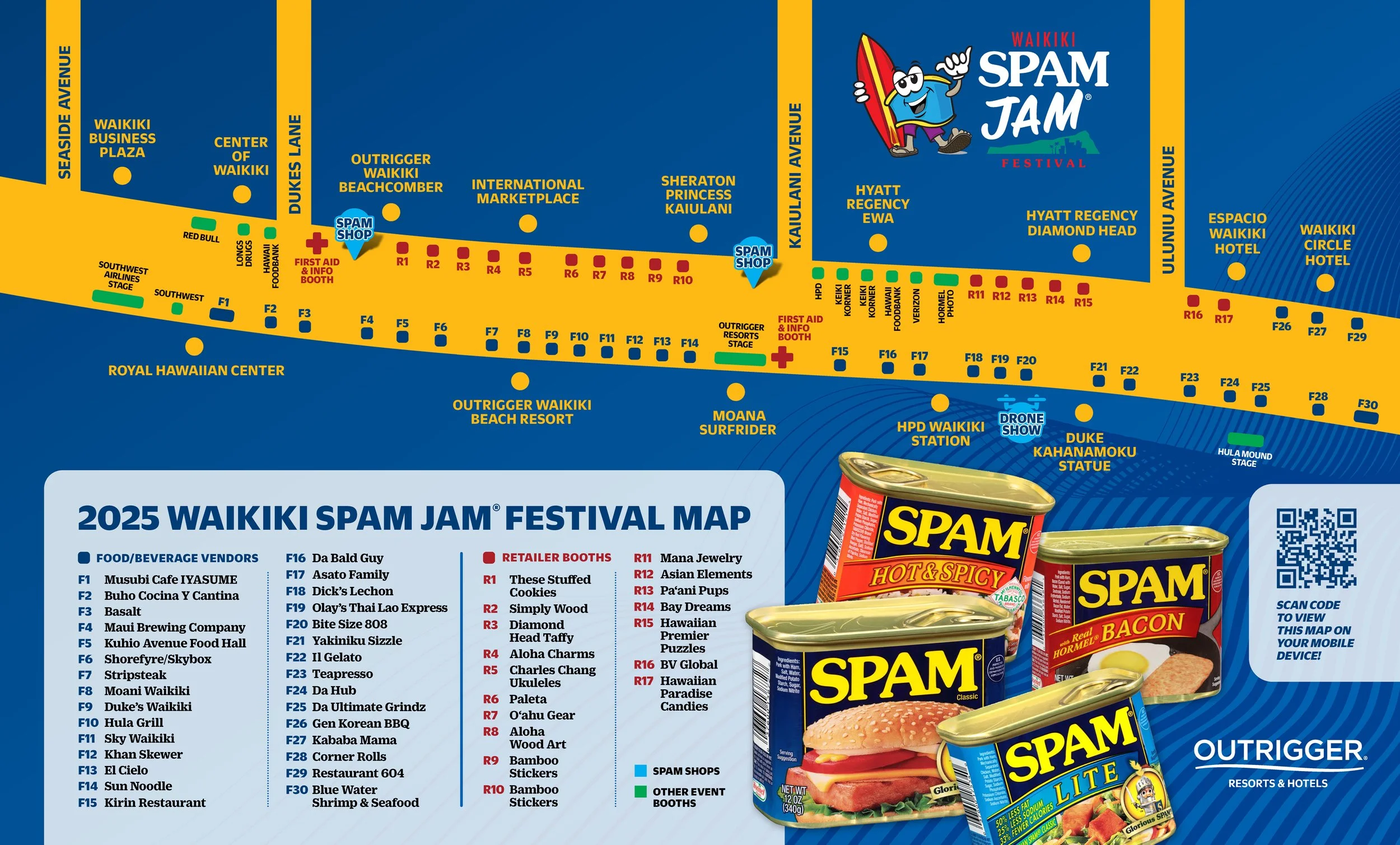 Festival Map — Waikiki Spam Jam