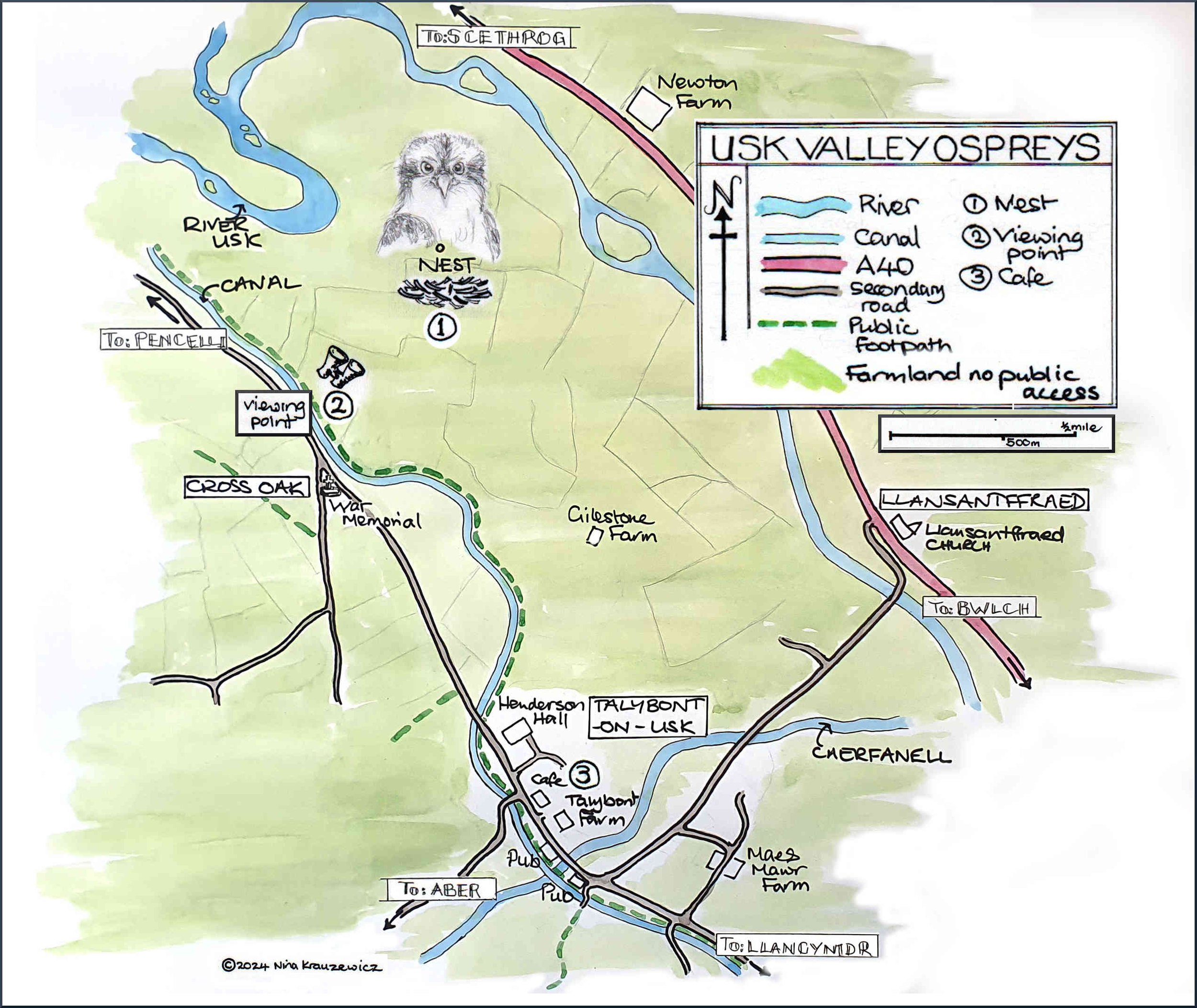 Accessing the towpath viewpoint — Usk Valley Ospreys