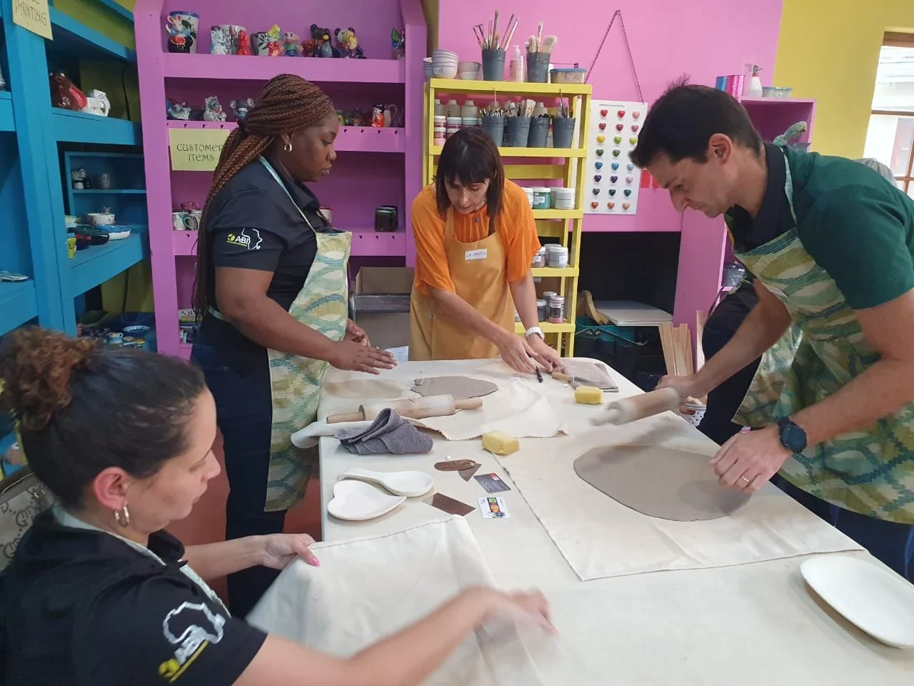 Corporate Team Building. at Create with Clay Pottery Studio .Broadacres ...