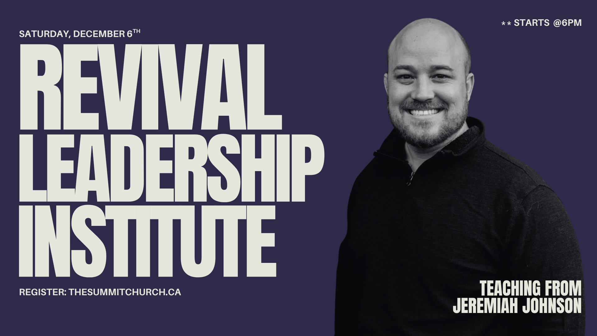 RLI with Jeremiah Johnson — Summit Edmonton Church