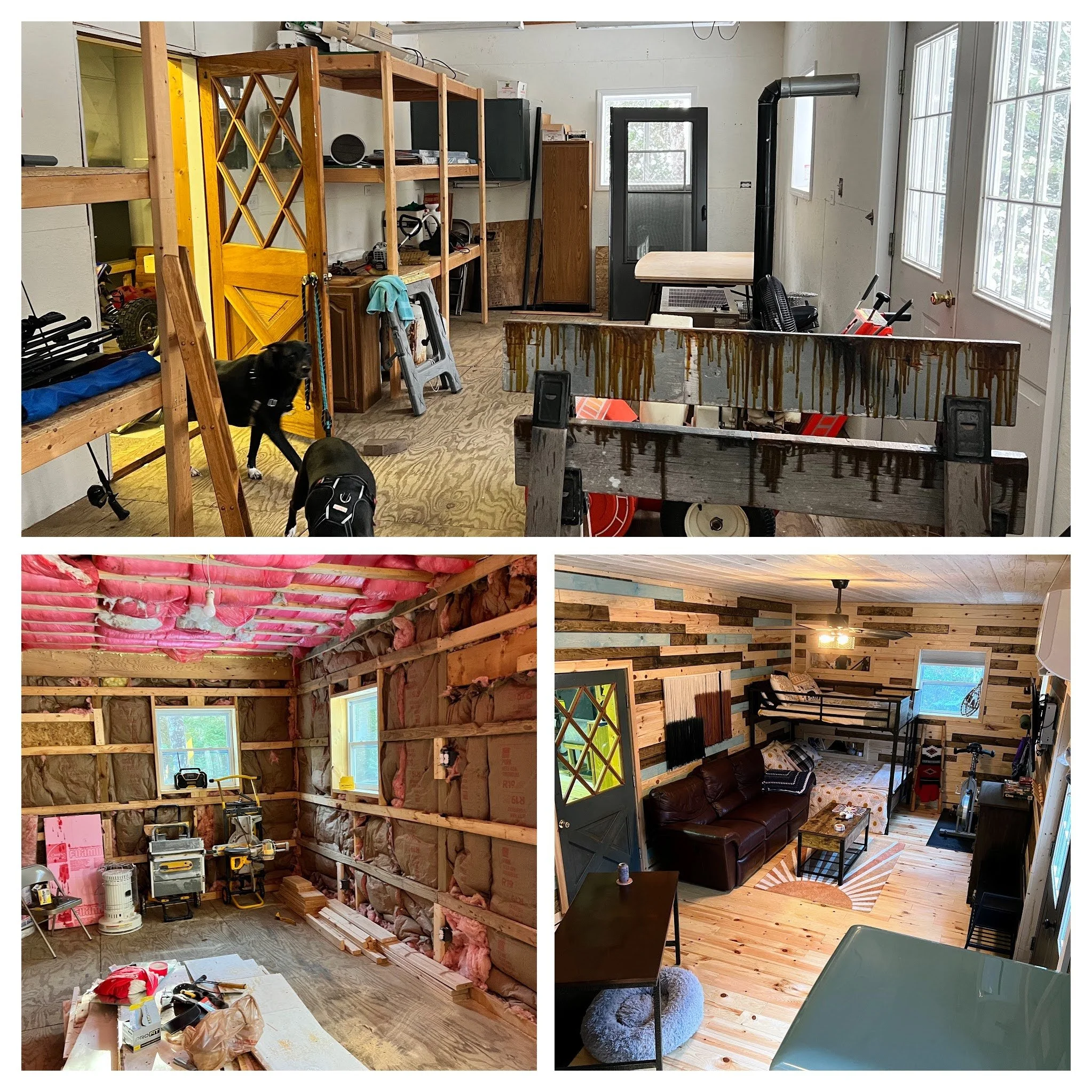 Old hunter’s apartment to cabin bunkhouse — DIY Newbs