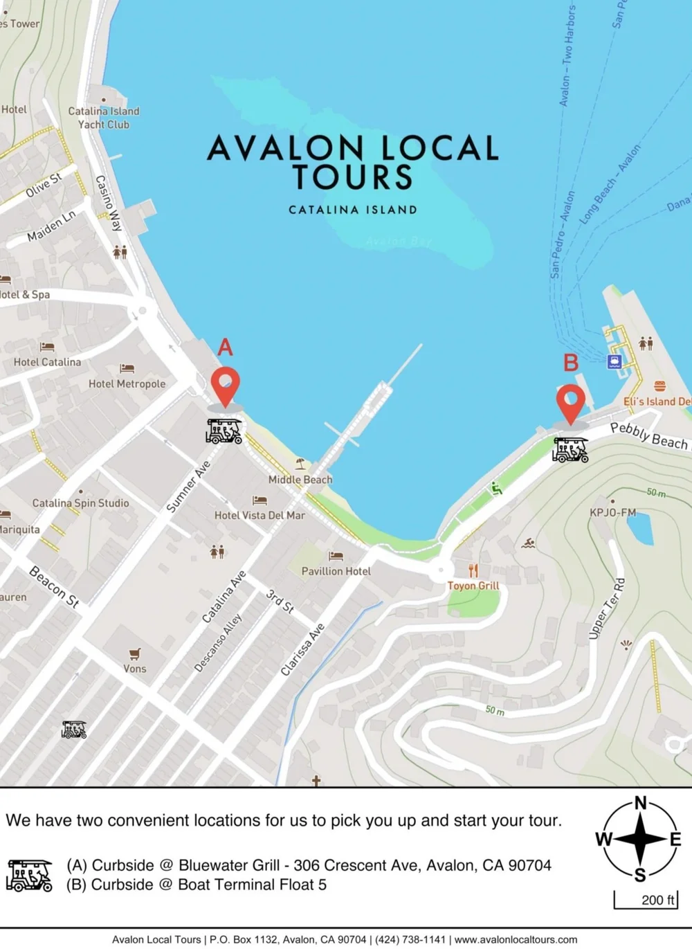 Book Tour — Avalon Local Tours