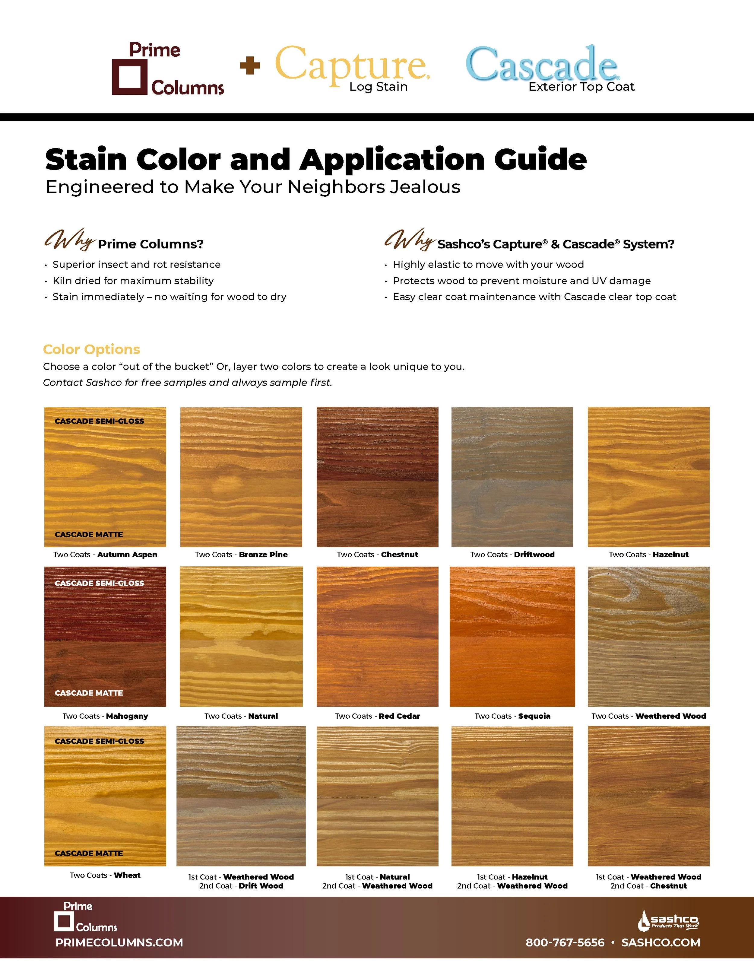 FINISHING REQUIREMENTS — PRIME COLUMNS