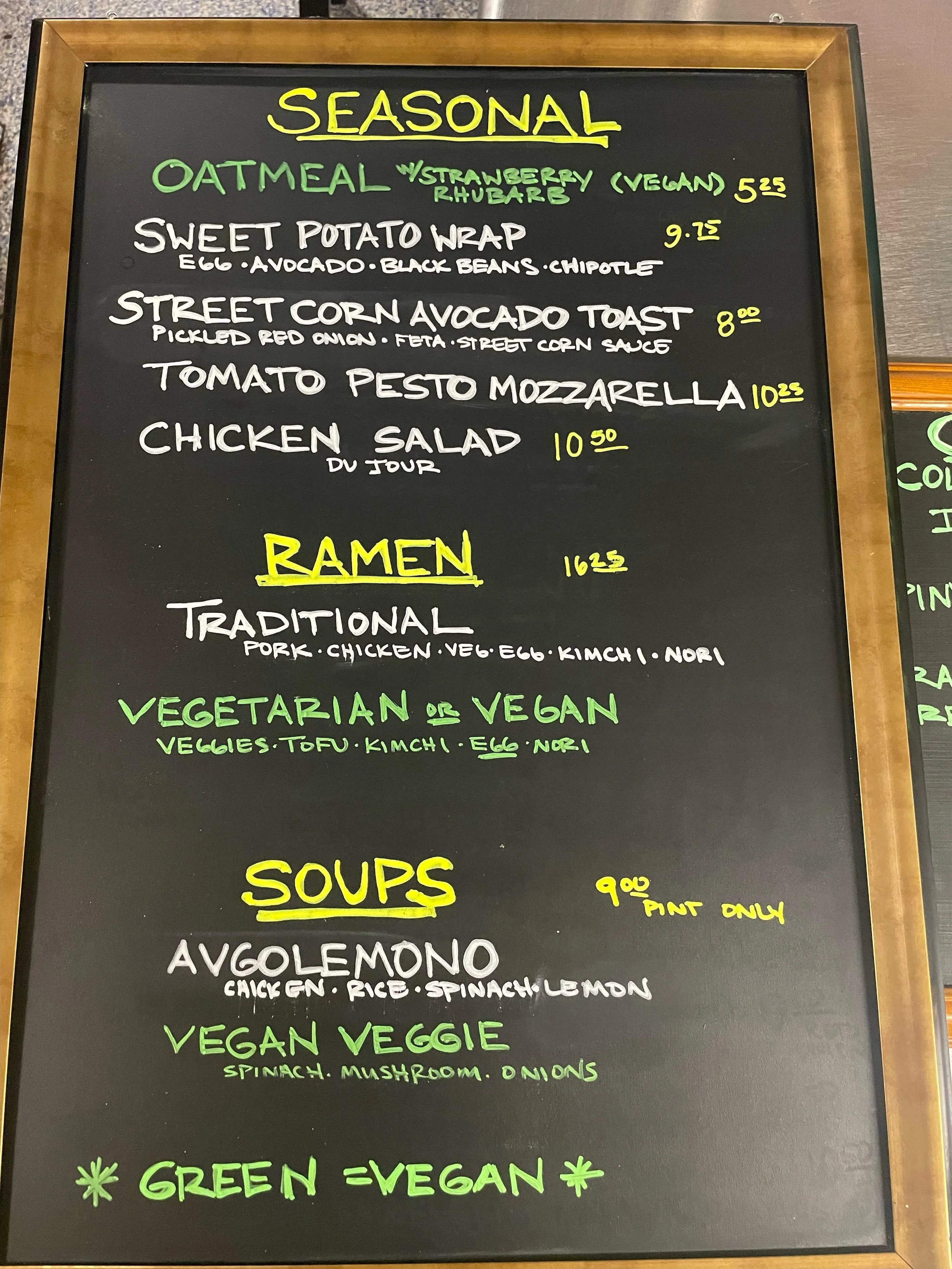 Menus — Underground Bakery