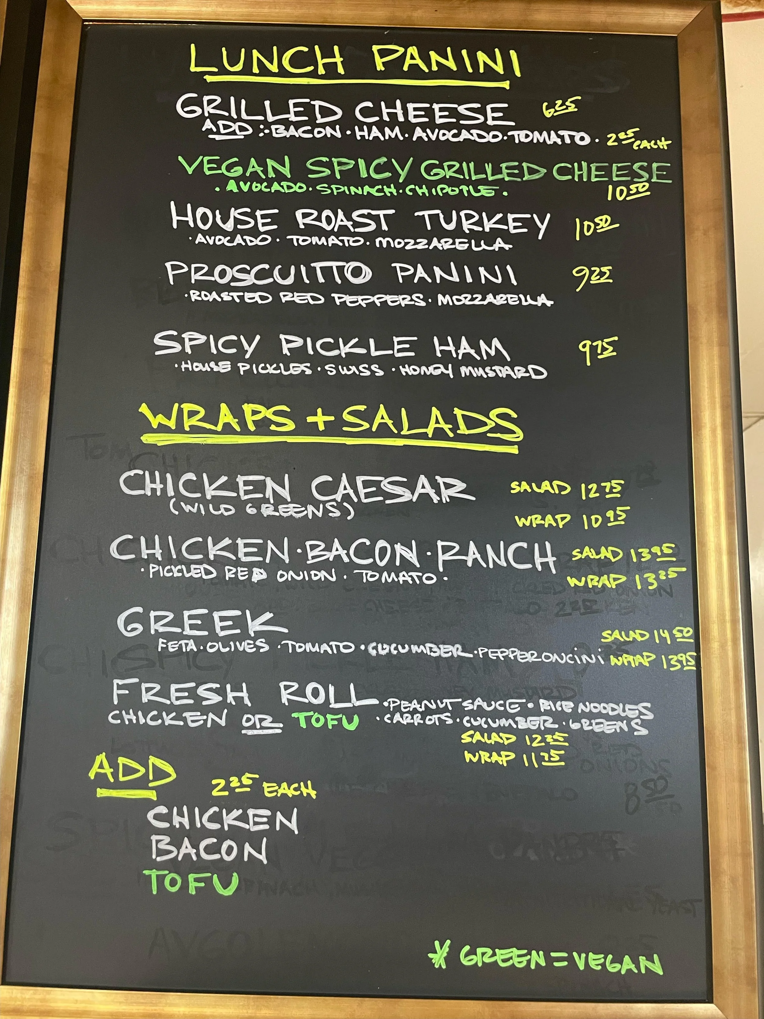 Menus — Underground Bakery