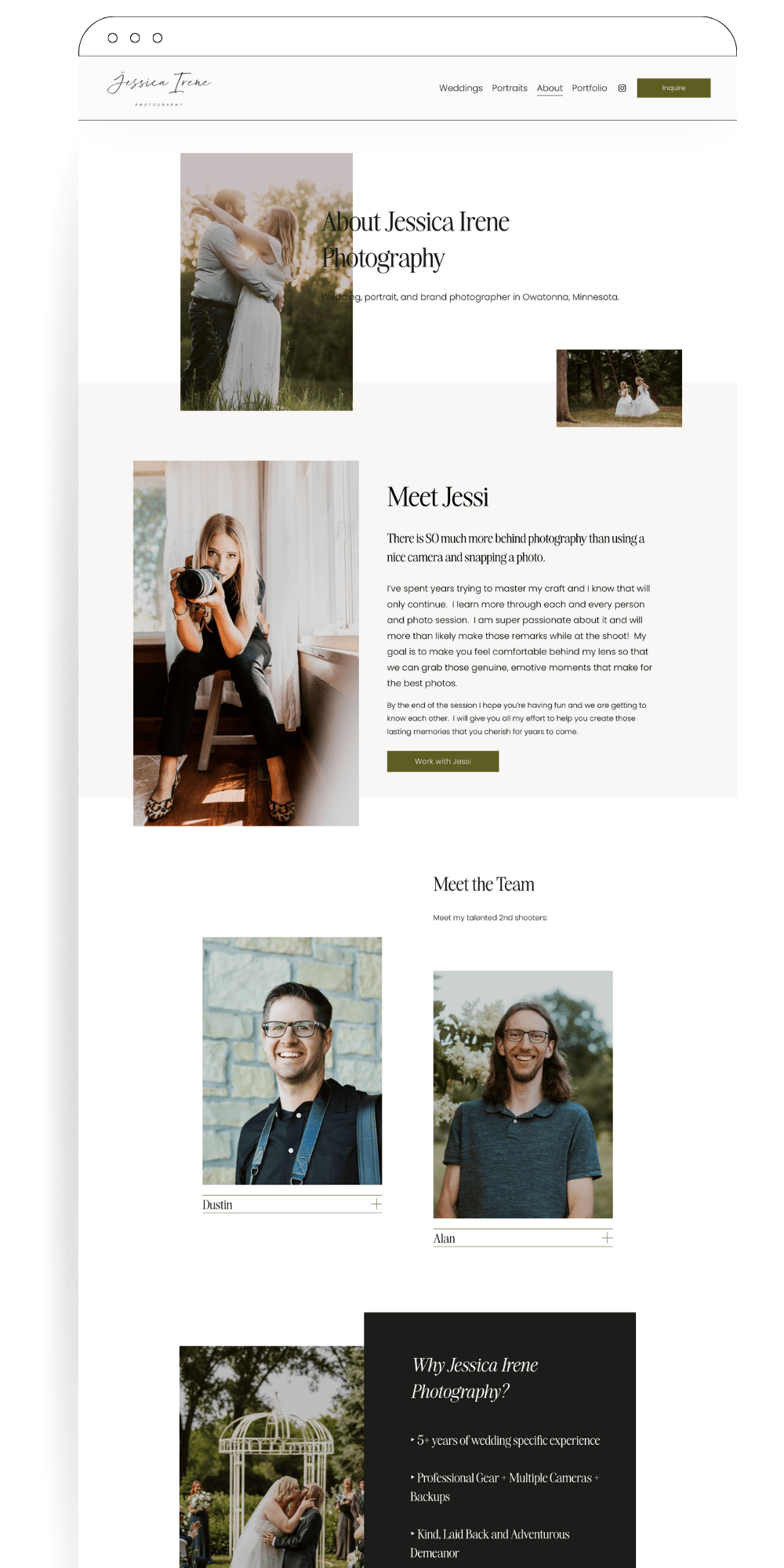 Jessica Irene Website — Magdalene Design Co.