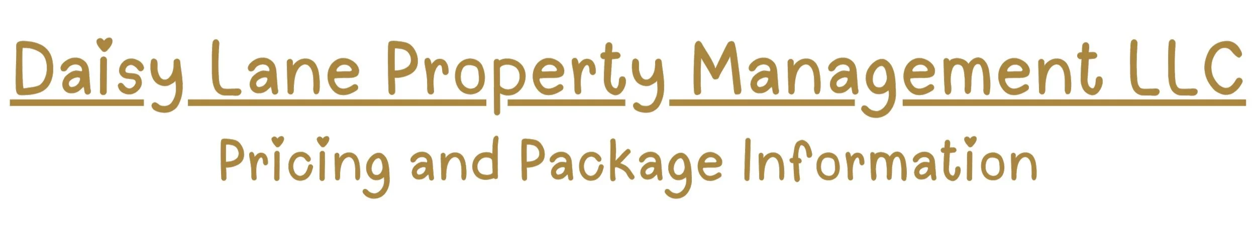 Pricing — The Daisy Lane Group and Property Management