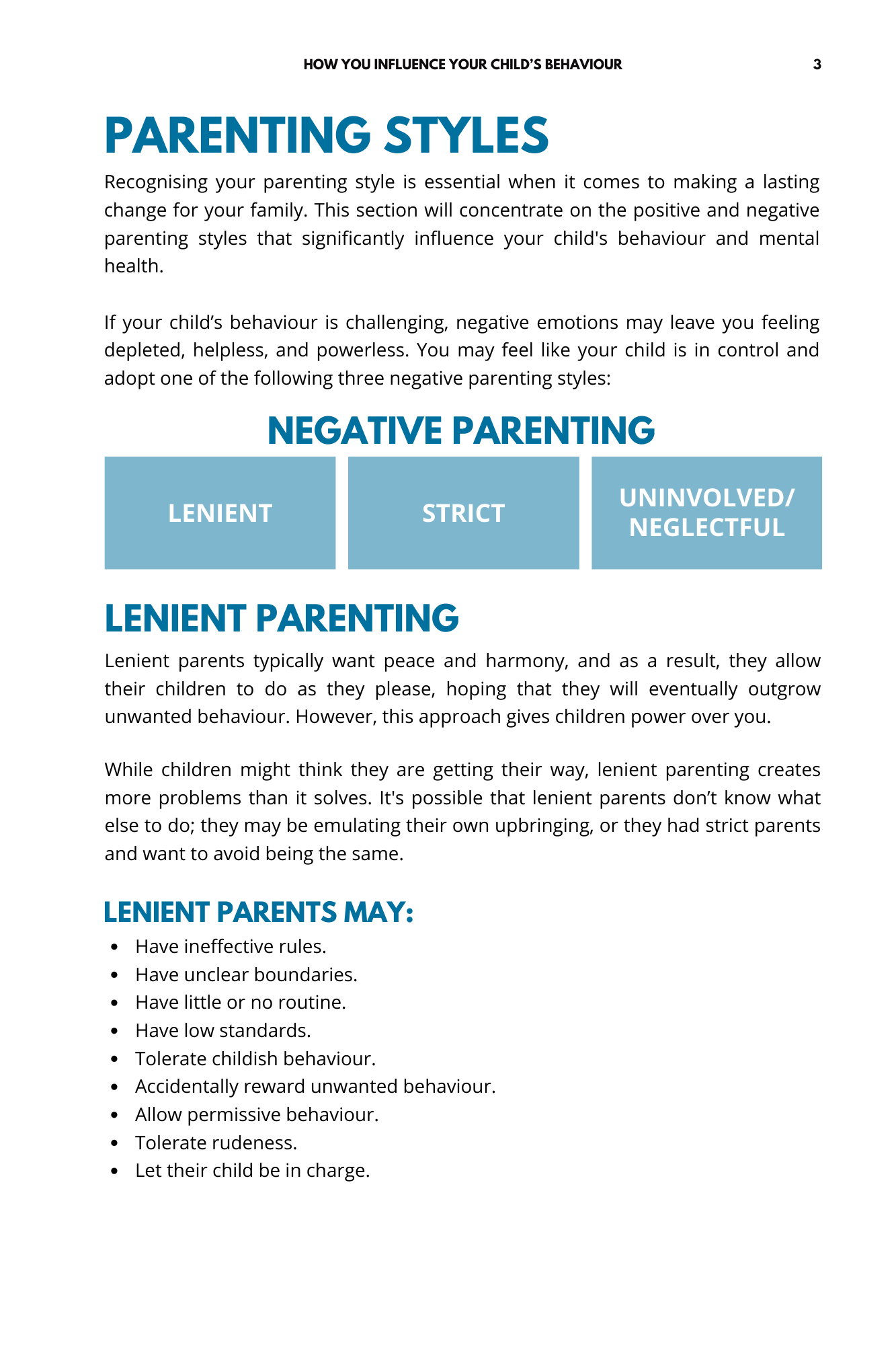 The Parent's Guide To Children's Behaviour — Child Behaviour Direct
