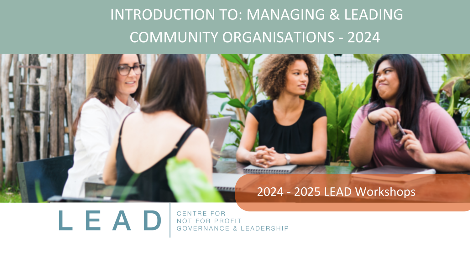 Upcoming Events & Trainings — LEAD Centre for Not for Profit Leadership
