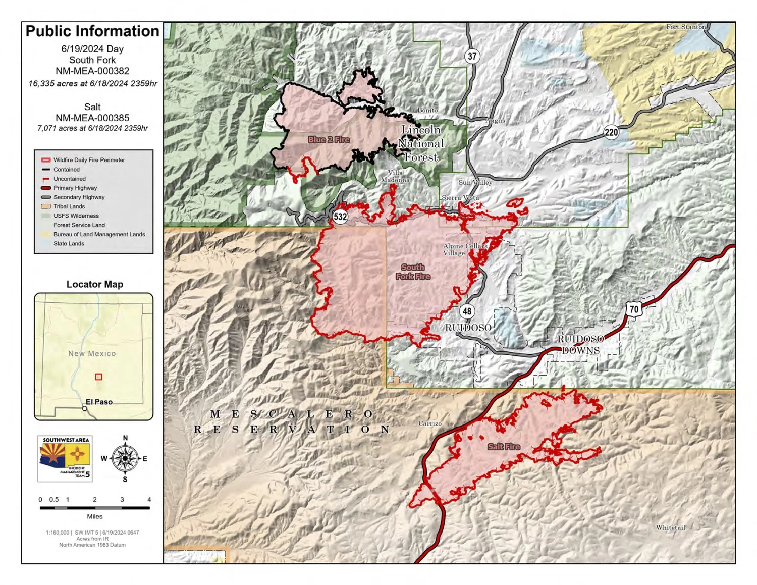 South Fork Fire, Salt Fire Daily Update: June 19, 2024 - Evacuations in ...