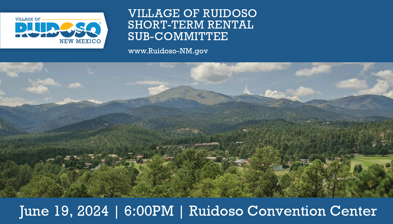 Town Hall Meeting on Short-Term Rentals — Village of Ruidoso Municipal ...