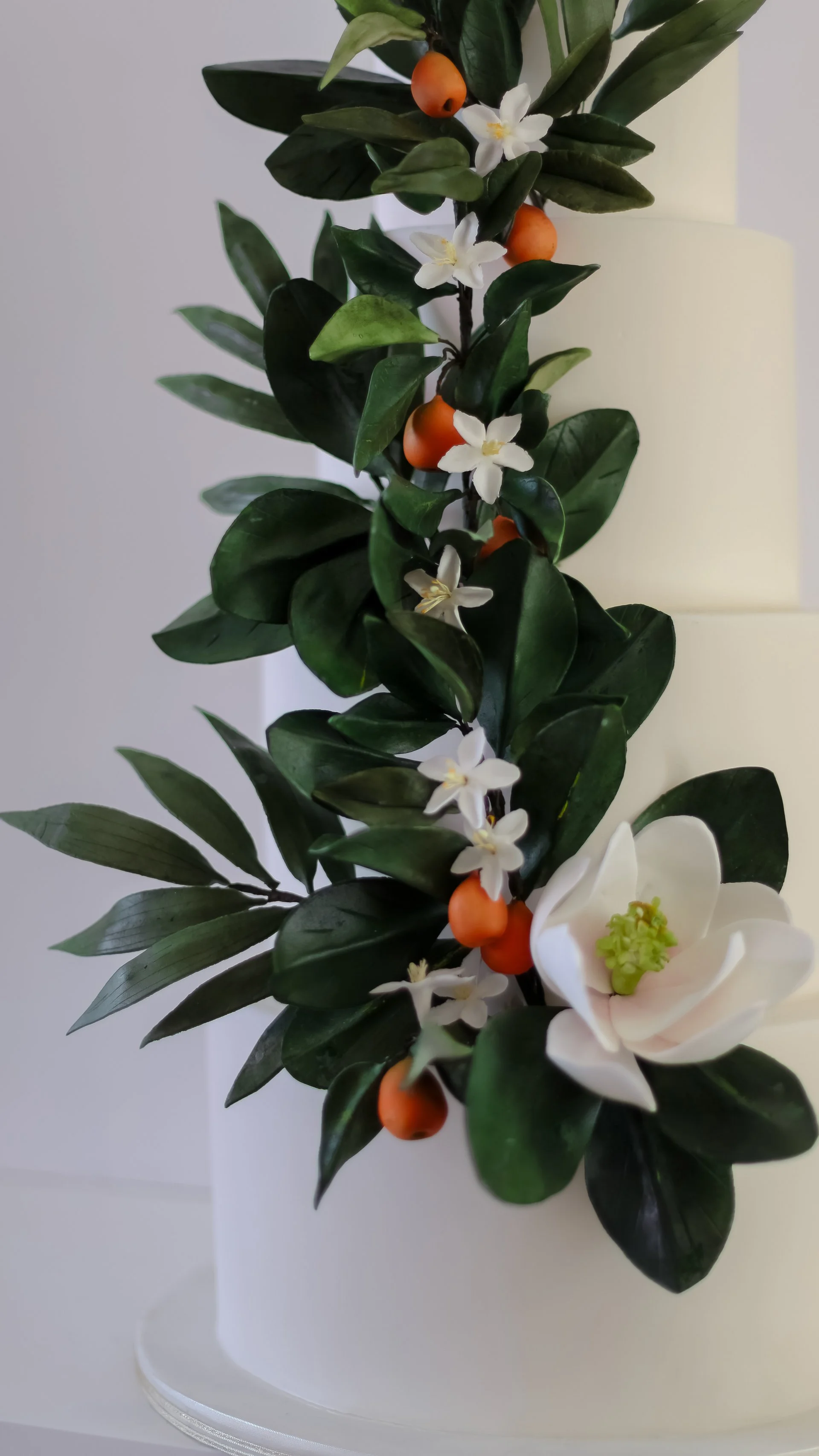 Luxury Botanical Style Wedding Cake