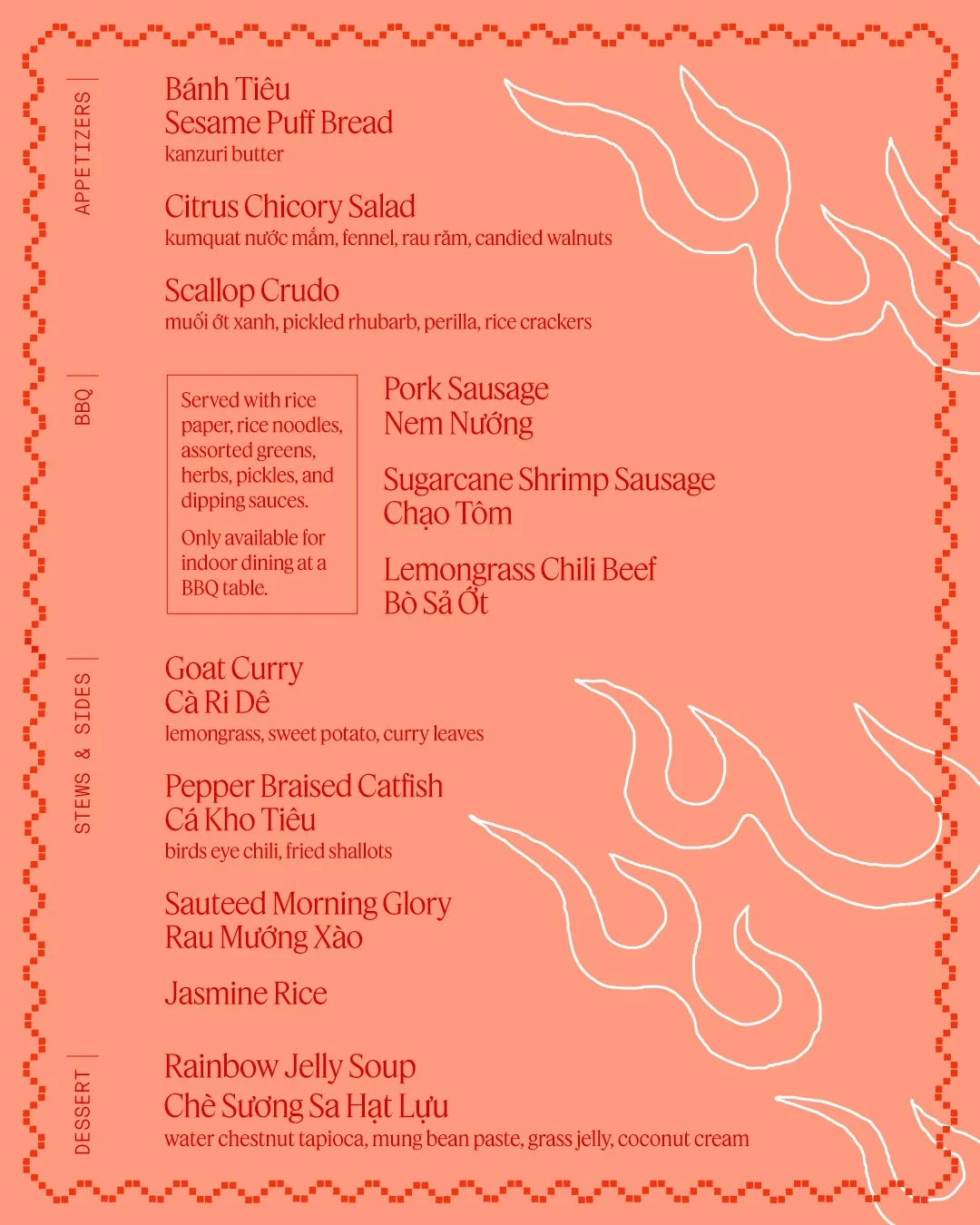 Menus — Bé Bếp