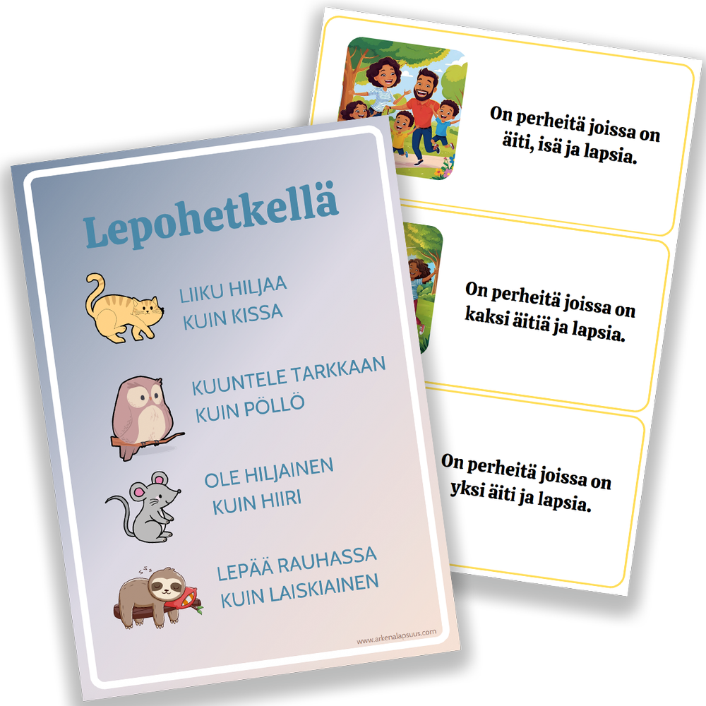 Arkena lapsuus – Ilmainen materiaalipankki arkeen lasten kanssa