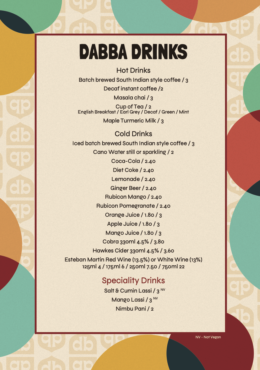 Menu — Dabba