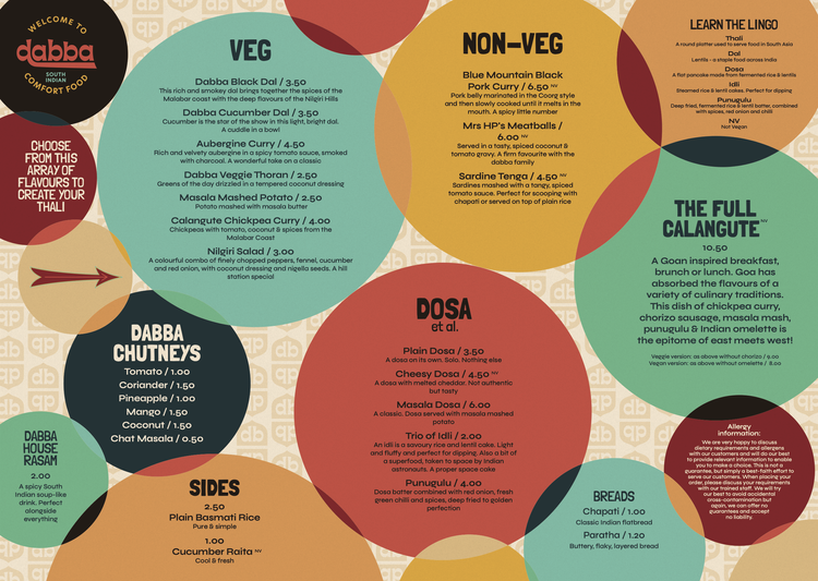 Menu — Dabba