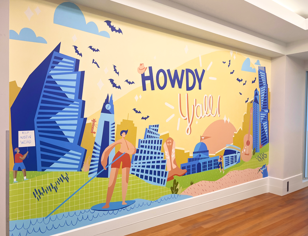Modern, colorful, happiness-inducing murals — Solepaints