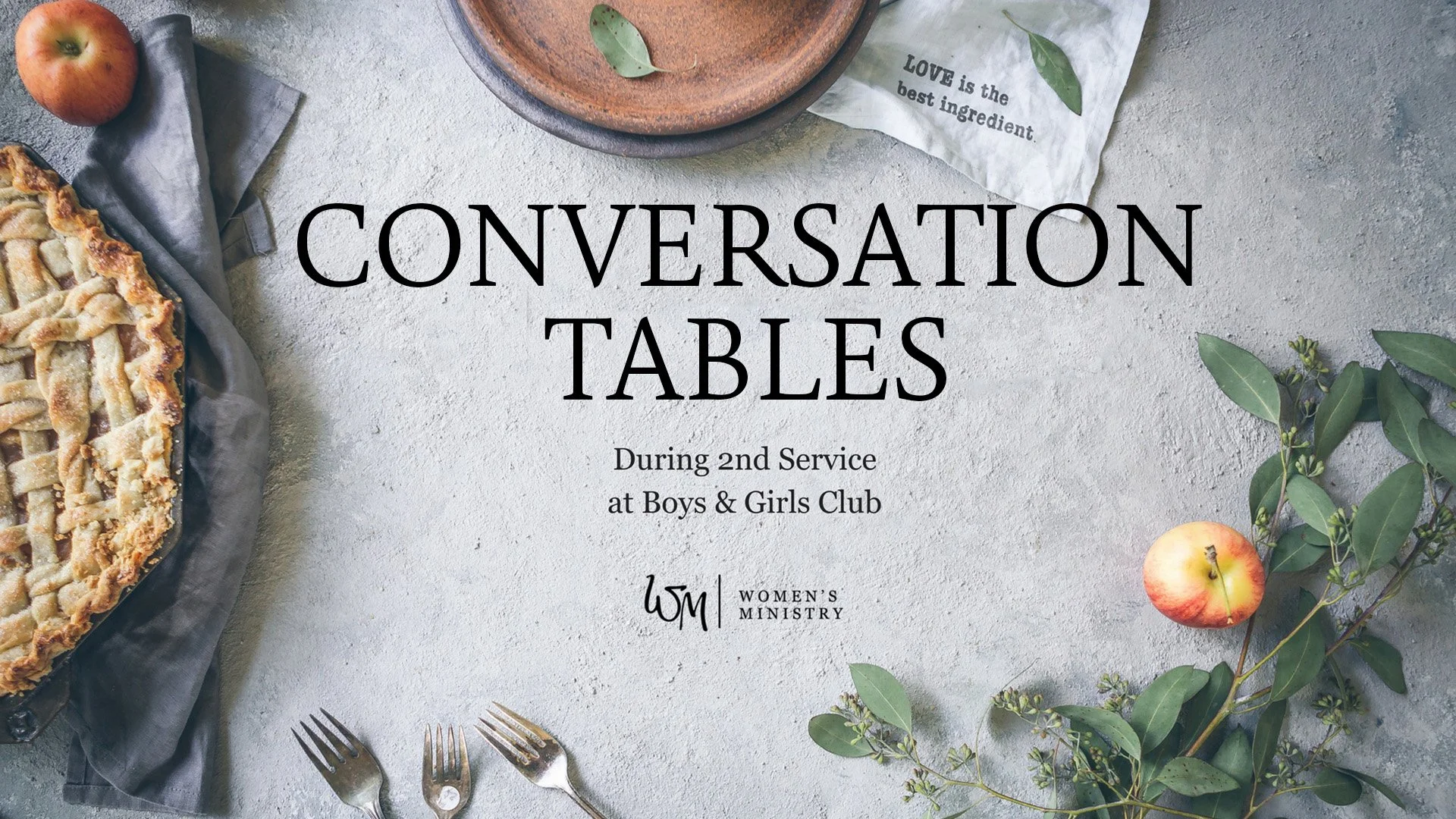 Conversation Tables — New Heights Church