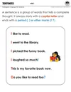 Sentences | Printable Anchor Charts for Kids — SPONGYKIDS