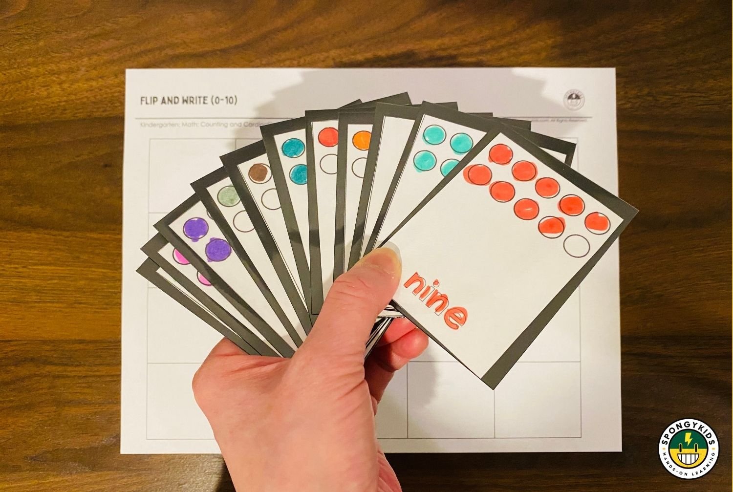 Flip and Write (0-10) | Number Writing Activity — SPONGYKIDS