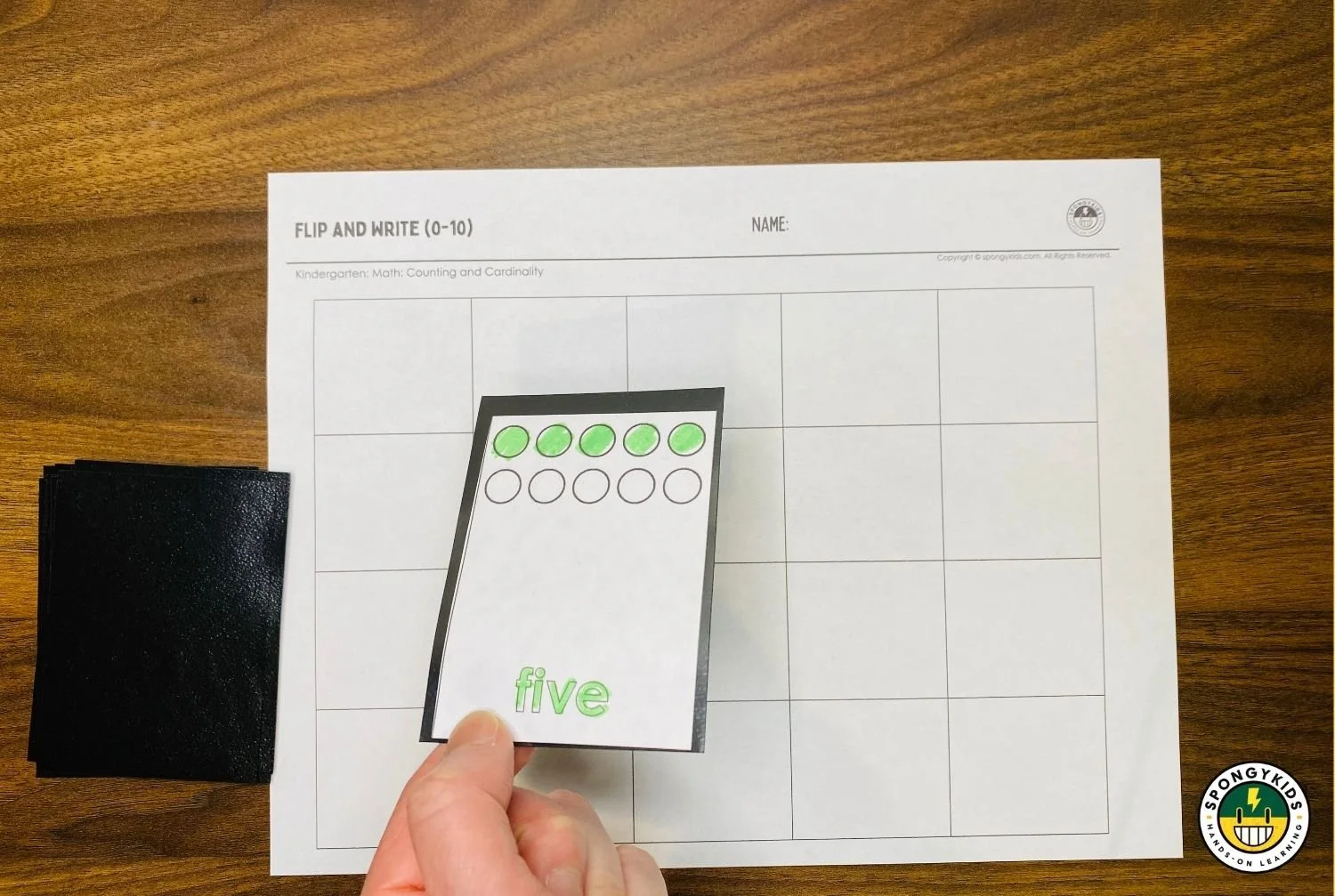 Flip and Write (0-10) | Number Writing Activity — SPONGYKIDS