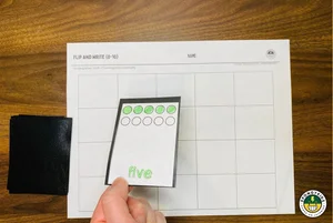 Flip and Write (0-10) | Number Writing Activity — SPONGYKIDS