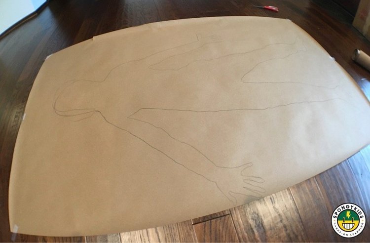 Body Tracing: Learn About the Human Body with Kids | Activity for ...
