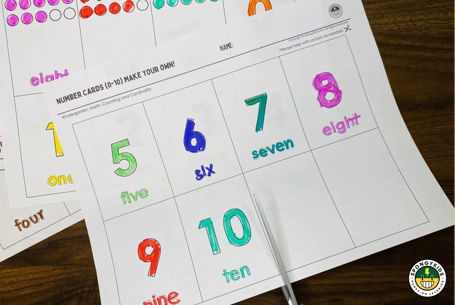 Number Cards (0–10) | Create Your Own Cards! — SPONGYKIDS