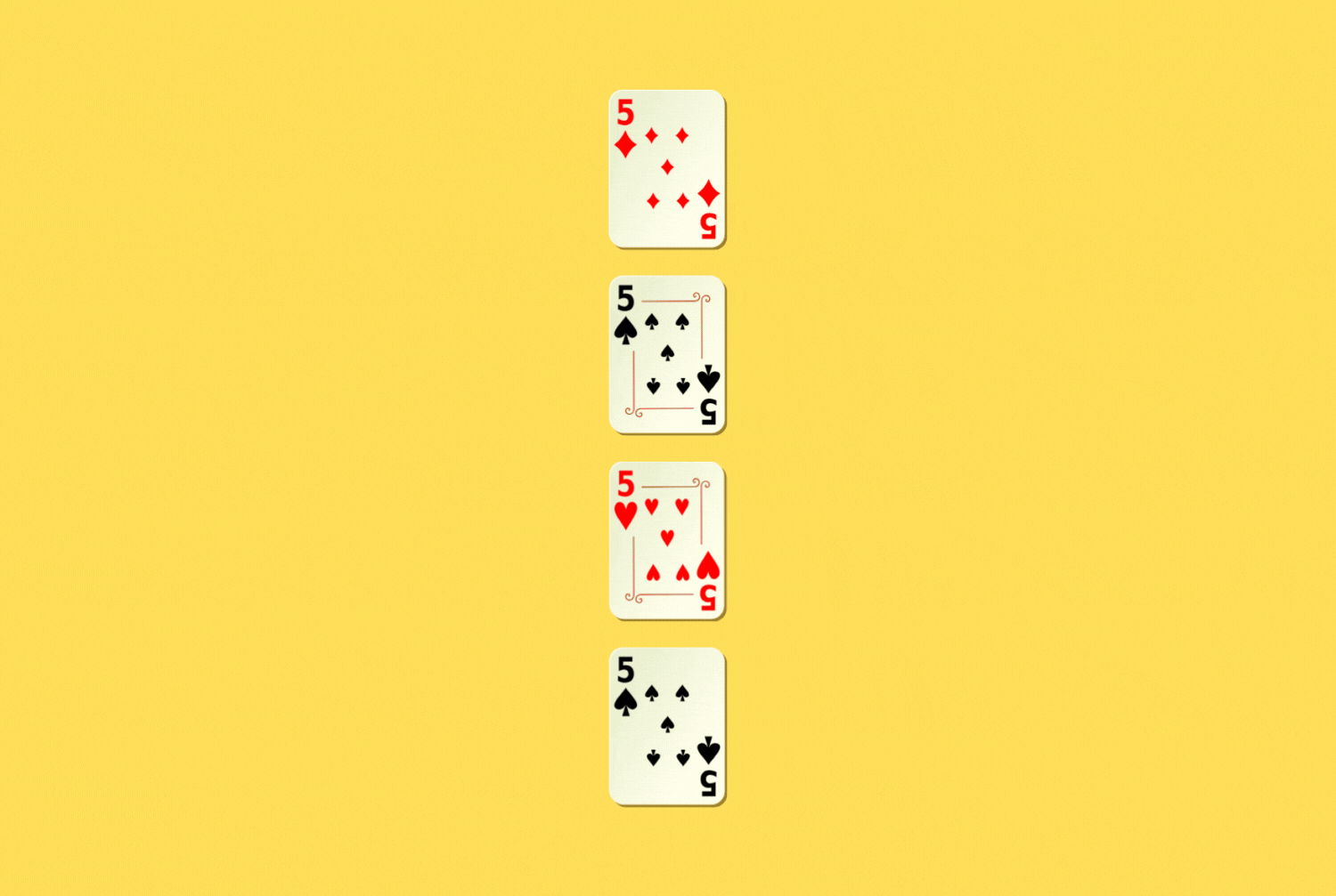 Fives (1-10) Count Forward & Backward Card Game — SPONGYKIDS