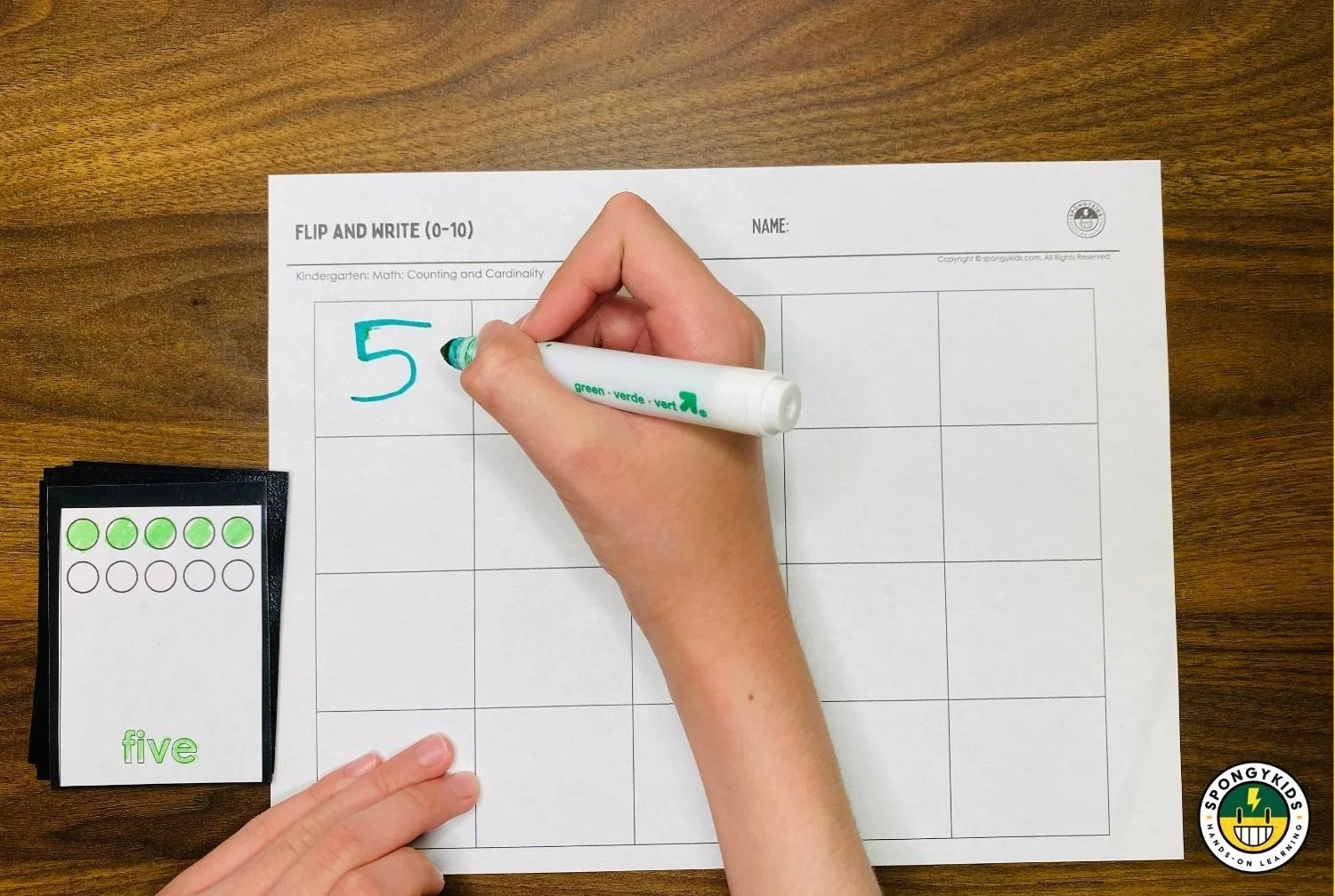 Flip and Write (0-10) | Number Writing Activity — SPONGYKIDS