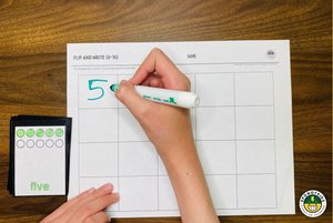 Flip and Write (0-10) | Number Writing Activity — SPONGYKIDS