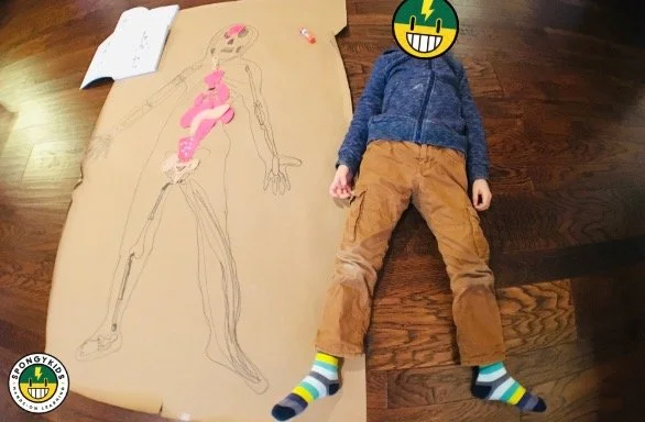 Body Tracing: Learn About the Human Body with Kids | Activity for ...