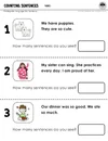 Counting Sentences | Fun Worksheets for Kids — SPONGYKIDS