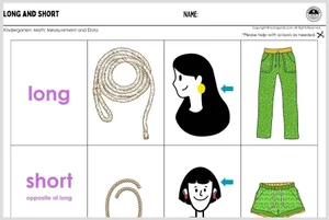 Long and Short: Fun Measurement Activities — SPONGYKIDS