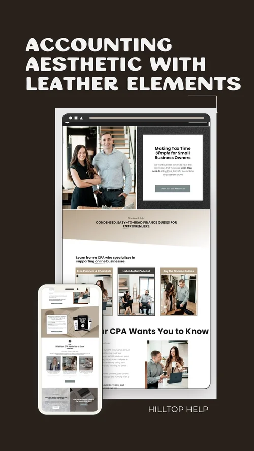 Squarespace Website for Accountants in Texas | CPA Firm Website for ...